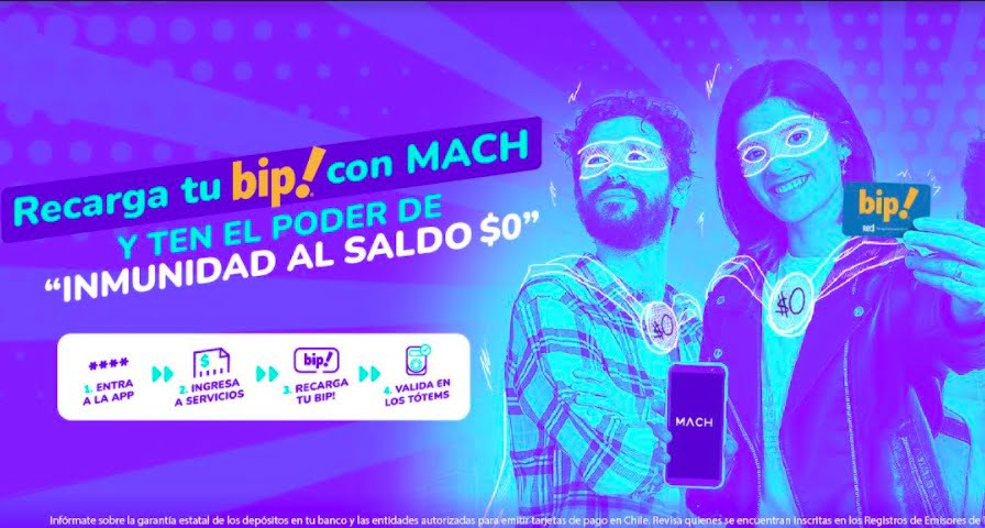 Ahora con la cuenta digital MACH de Bci podrás recargar la tarjeta bip ...