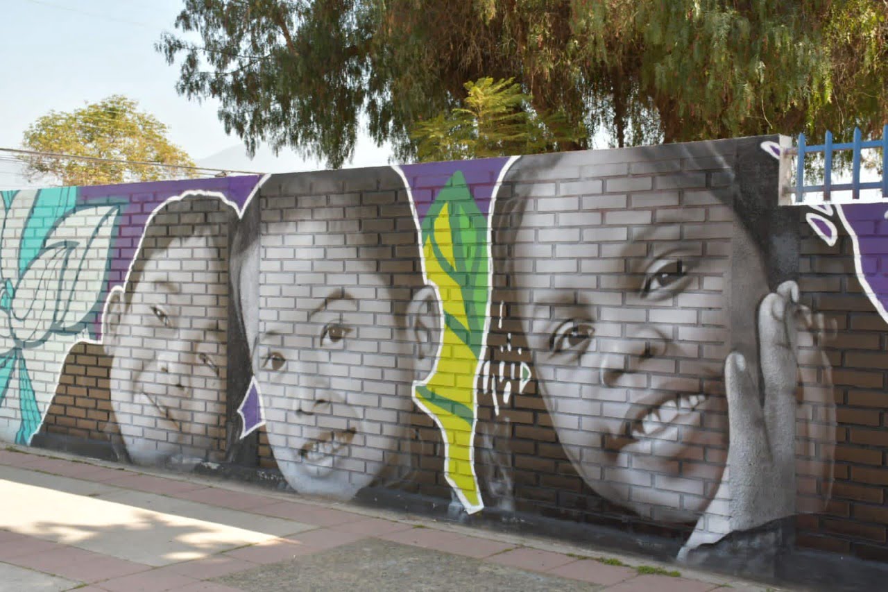 Escuela “El Libertador” inaugura mural de su fachada realizada por ...