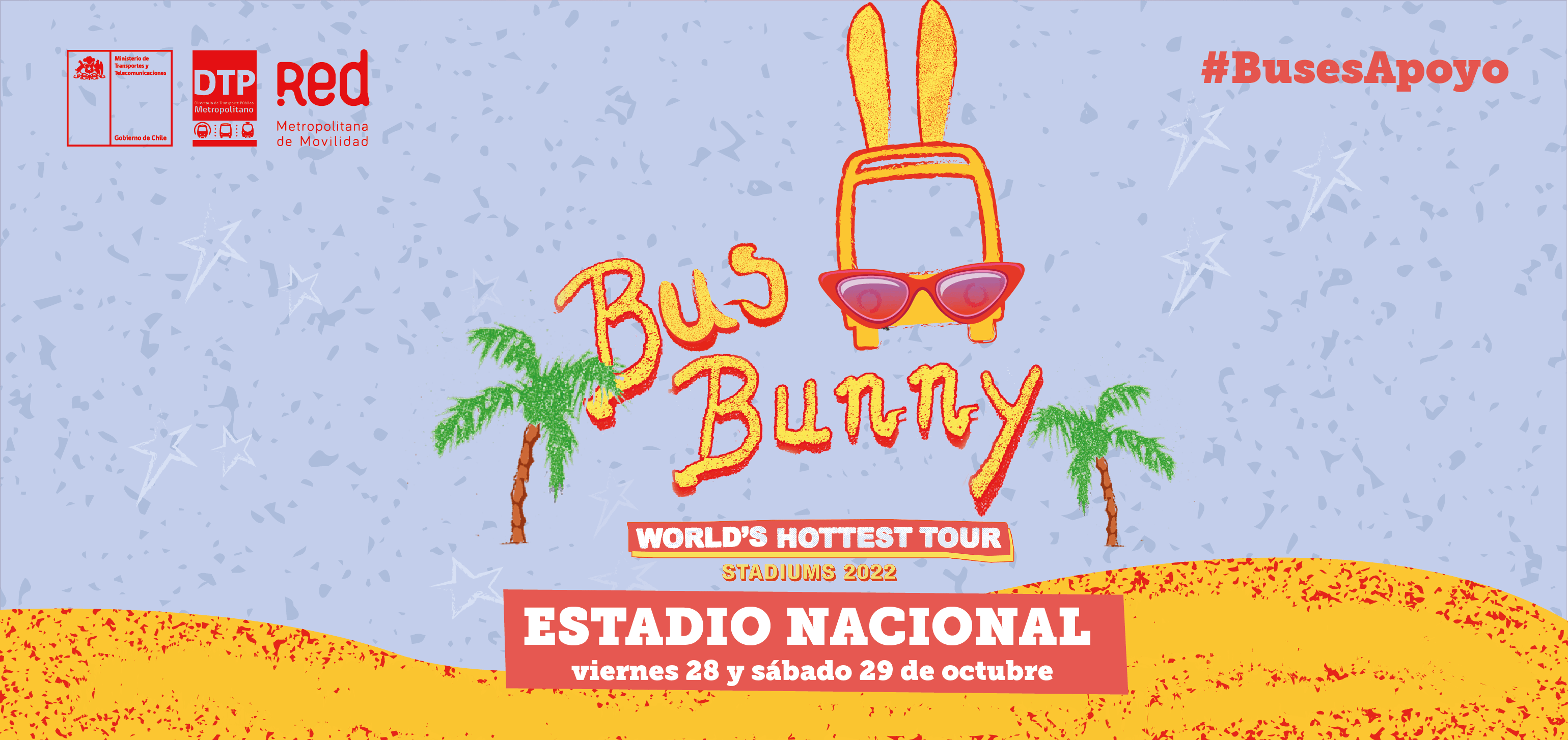 Plan Especial de buses para conciertos de Bad Bunny en el Estadio ...