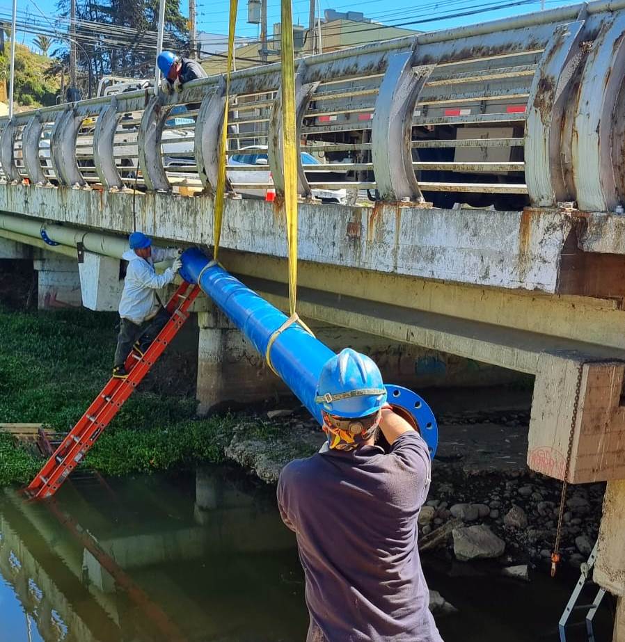 Esval finalizará esta semana la renovación de matriz de agua potable en ...