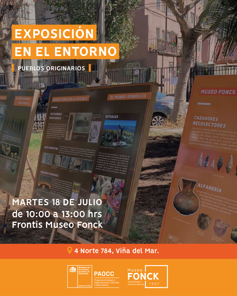 Exposición en el entorno sobre pueblos originarios en Museo Fonck ...