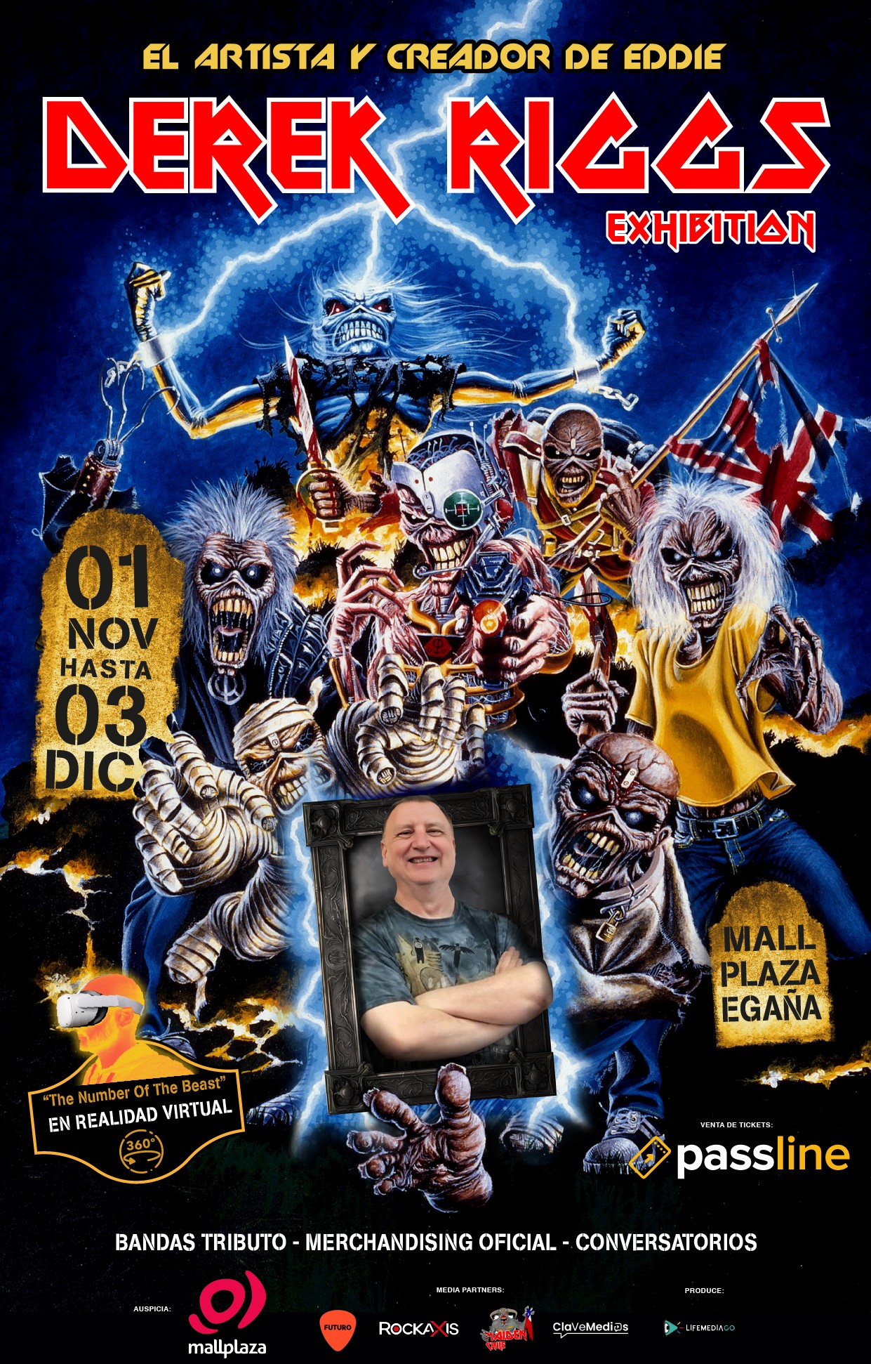 Exposición de Derek Riggs llega a Chile: El padre de Eddie, la figura ...