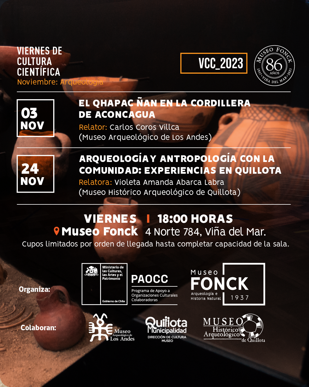 Con Arqueología y Antropología regional Museo Fonck celebra un nuevo ...