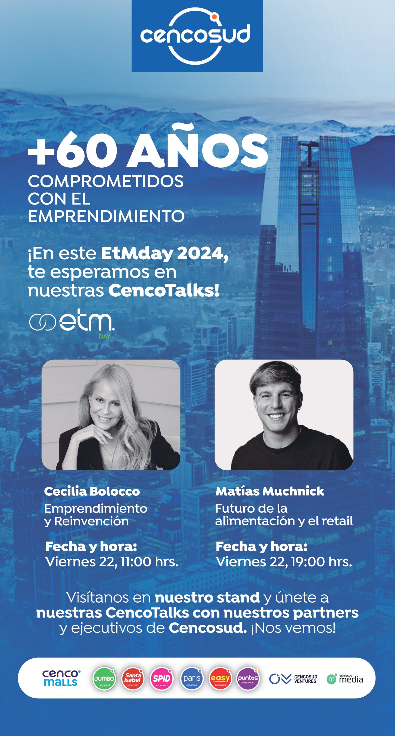 Cencosud será parte del EtMday 2024 con destacadas charlas y speakers ...