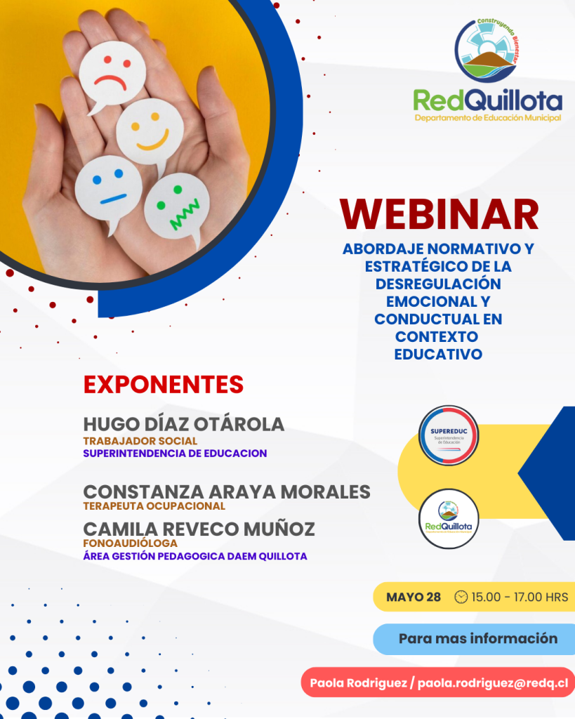 REDQ lanza Webinar formativo para abordar la desregulación emocional ...