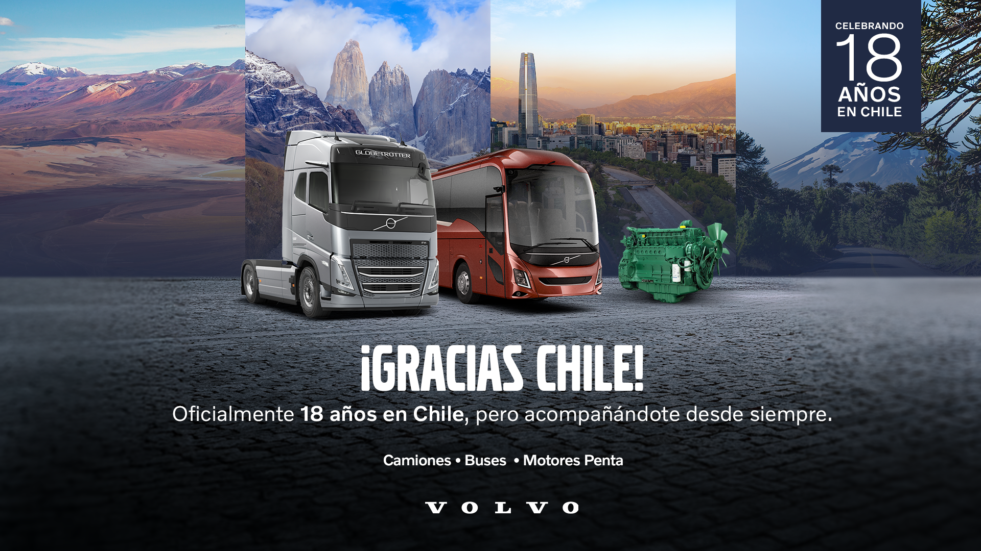 Volvo Chile celebra 18 años marcando el futuro del transporte en Chile ...
