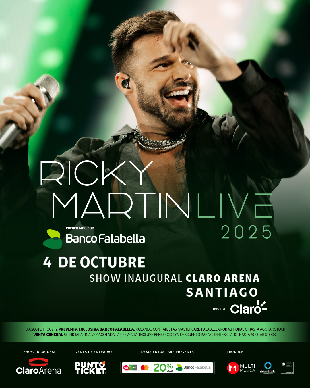 Ricky Martin Tour Live 2025, el ícono mundial regresa a Chile – G5noticias