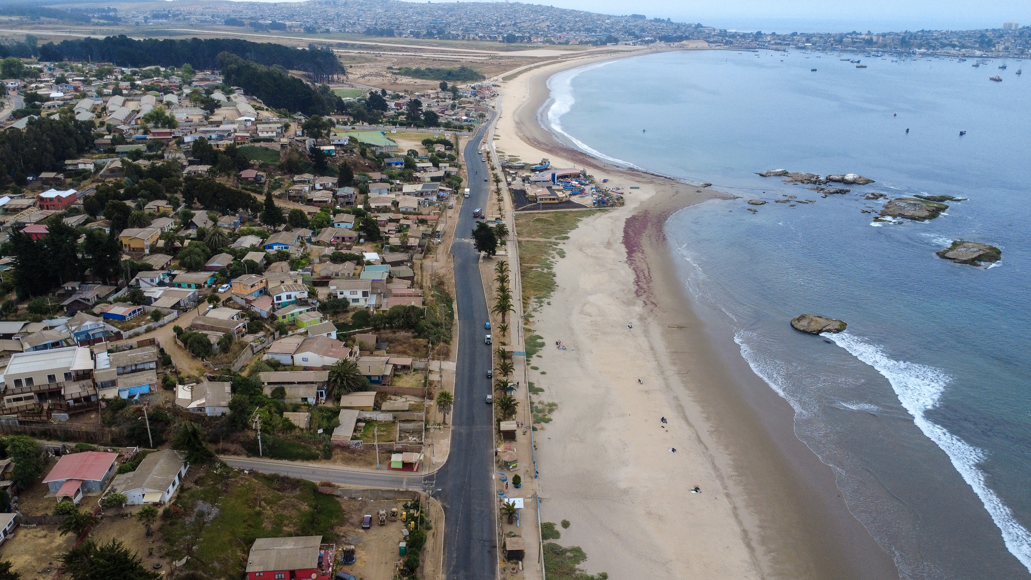Concluyen obras de caminos mejorados con escoria de cobre en Quintero y ...