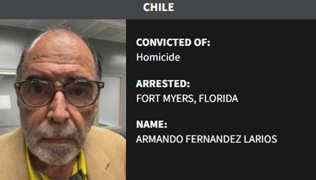 Fernández Larios a la espera de ser deportado hacia Chile tras ser ...